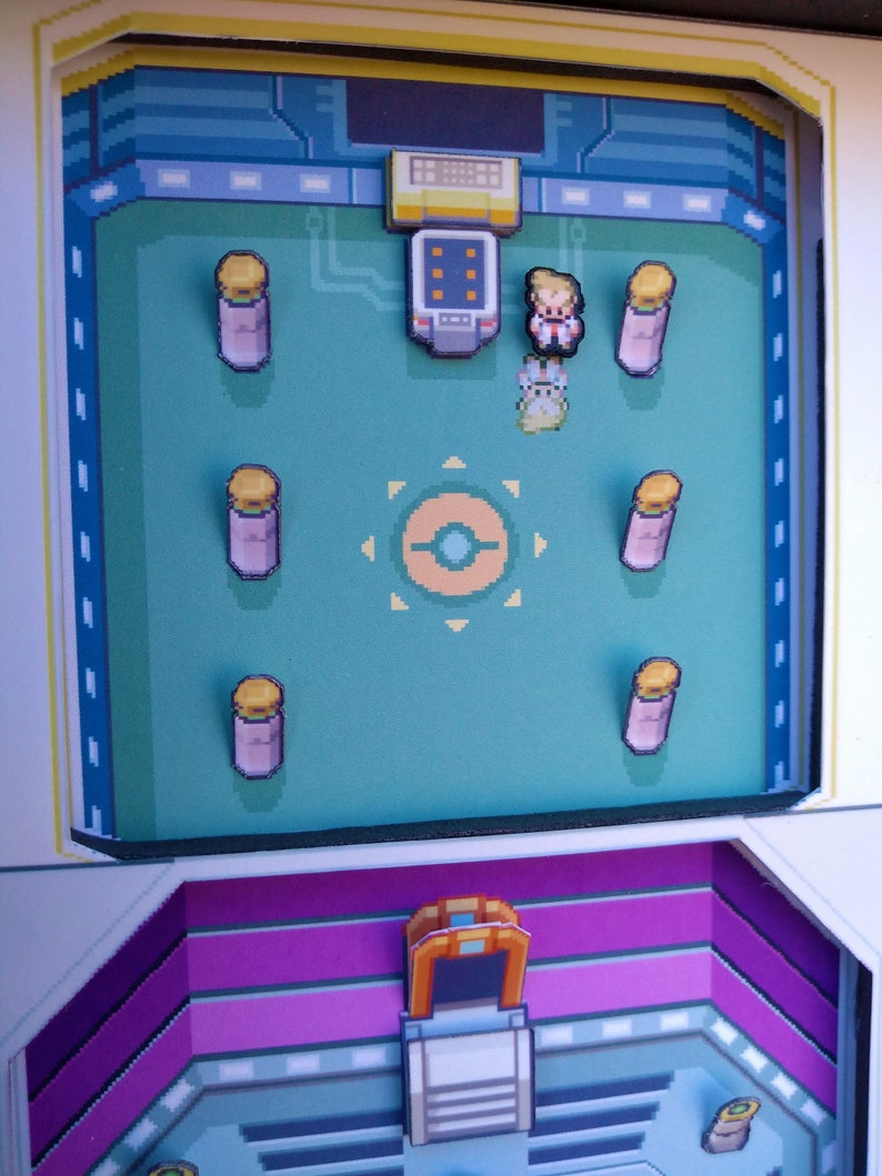 Pokemon Firered / Leafgreen the Elite Four 3D Shadowbox - Etsy