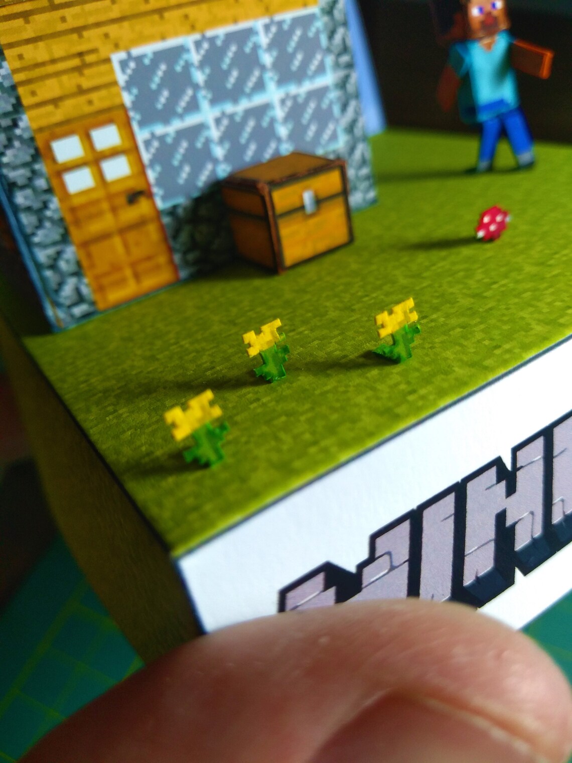 Minecraft 3D Cube Diorama | Etsy