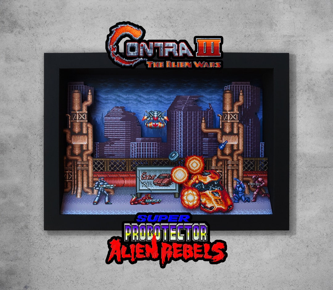 Contra III: the Alien Wars / Super Probotector Alien Rebels (level 1 ...