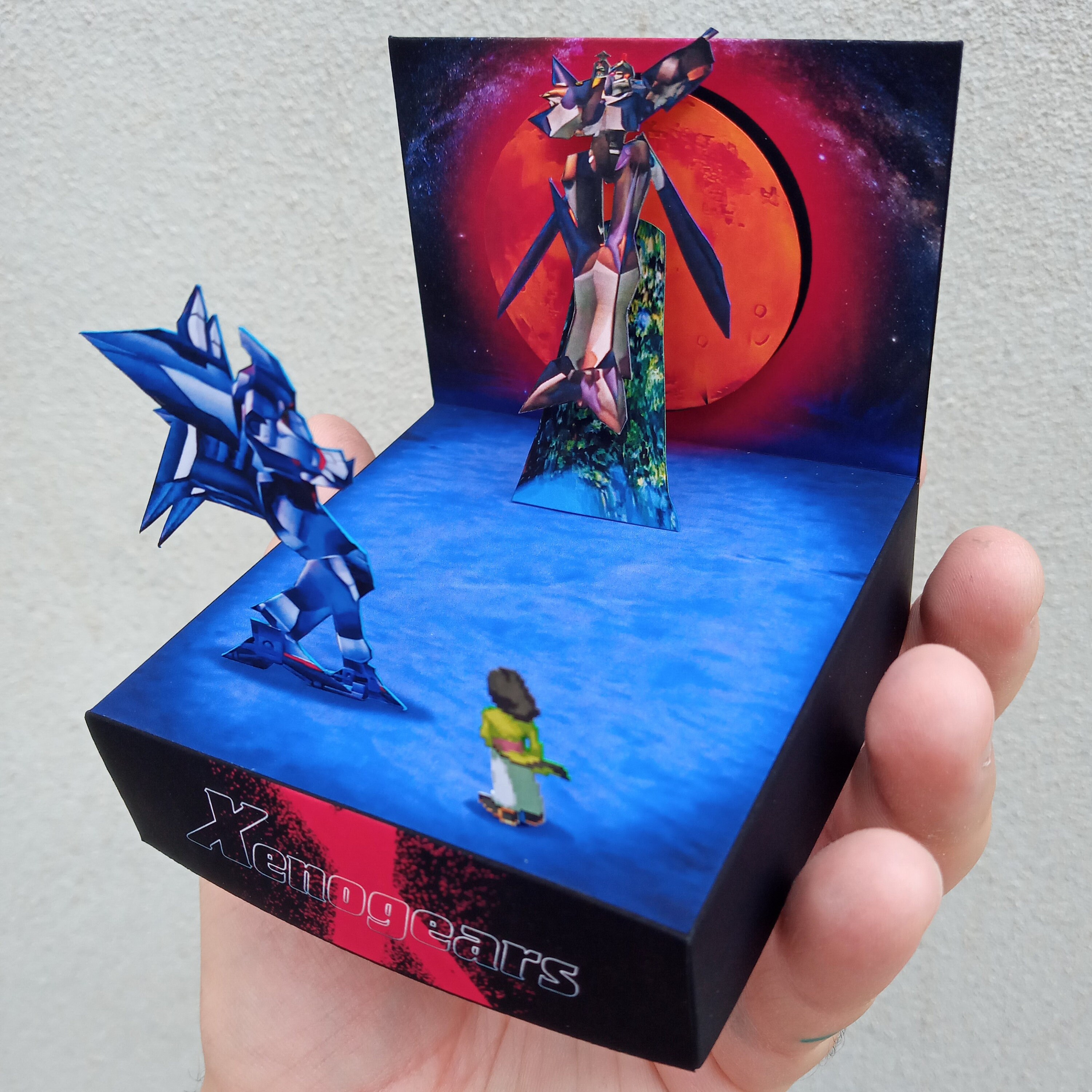 Xenogears grahf the Seeker of Power 3D Cube Diorama - Etsy