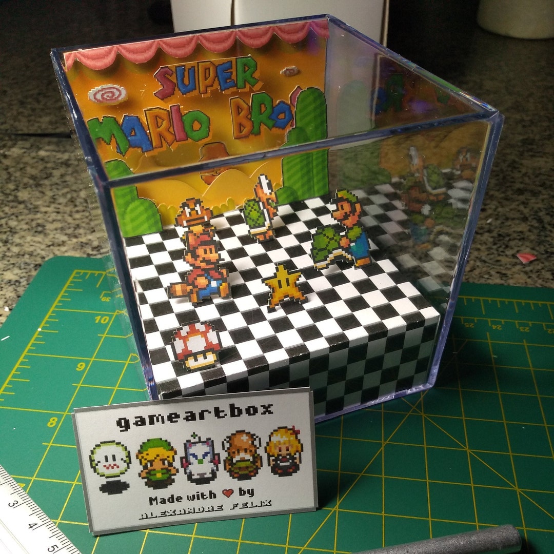 Super Mario Bros 3 (snes Version) 3D Cube Diorama - Etsy