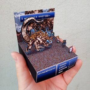 Final Fantasy VI ultima / Atma Weapon 3D Cube Diorama - Etsy