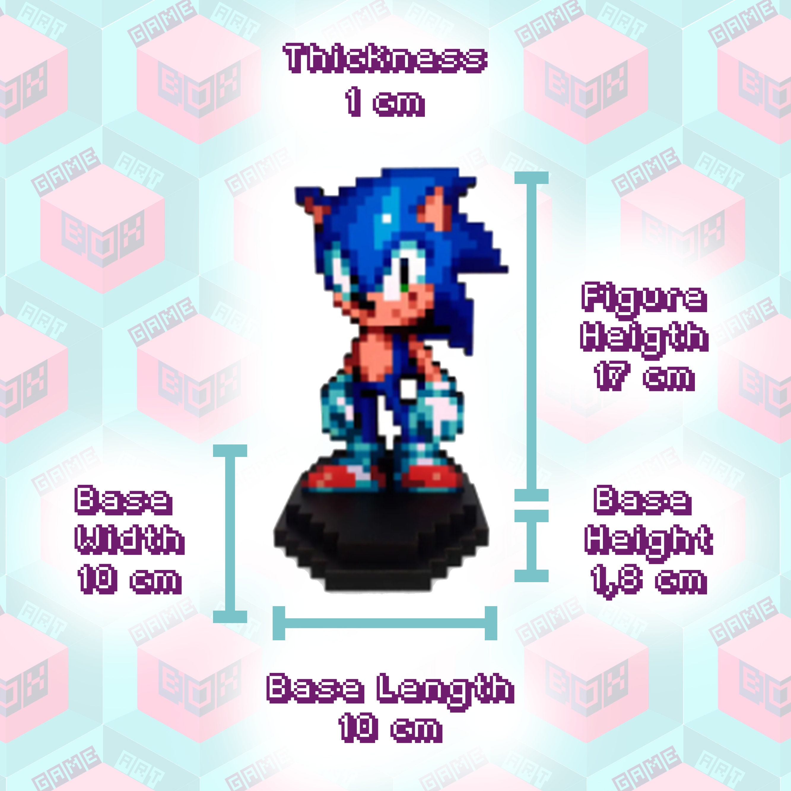 Sonic Pixel Figure Collection | Etsy