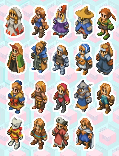 Final Fantasy Tactics job Selection Screen 3D Cube Diorama | Etsy Singapore