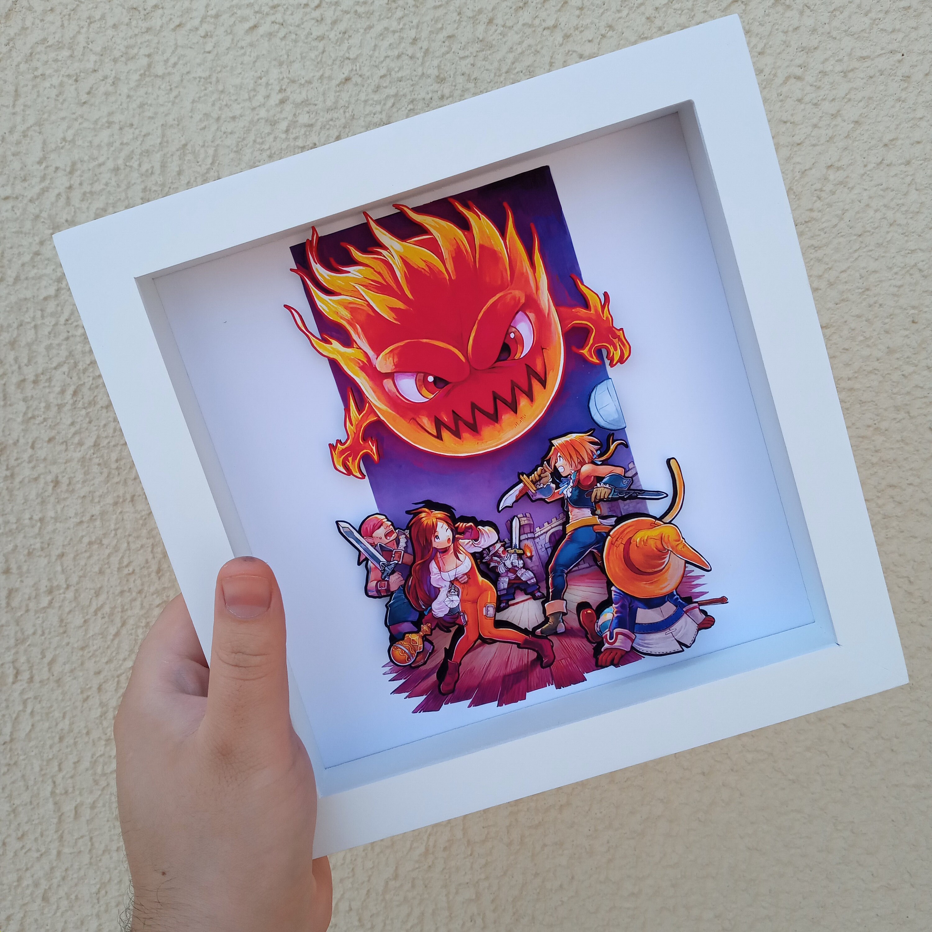 Final Fantasy IX bomb Battle 3D Shadowbox - Etsy