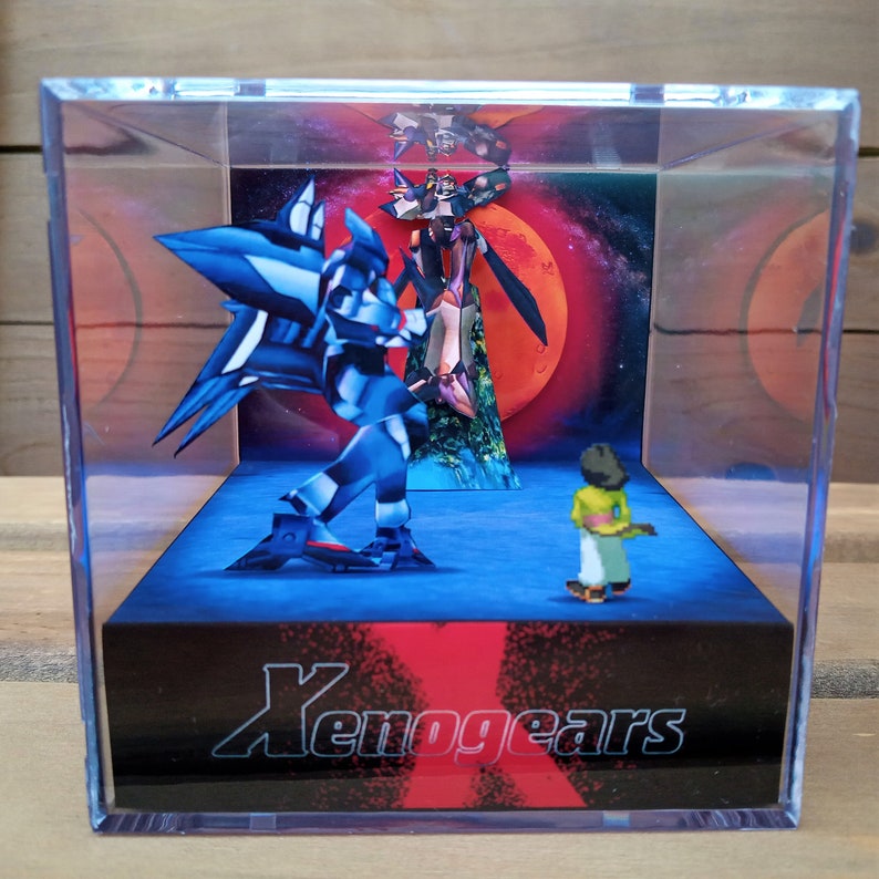 Xenogears grahf the Seeker of Power 3D Cube Diorama - Etsy