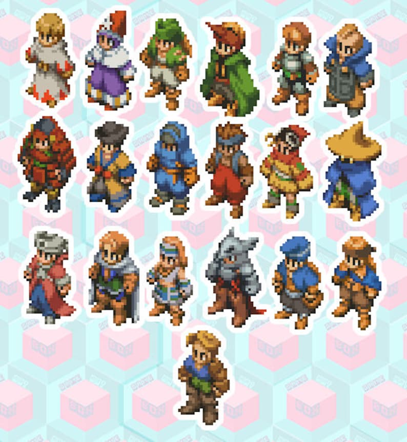 Final Fantasy Tactics Job selection screen 3D Cube Diorama | Etsy