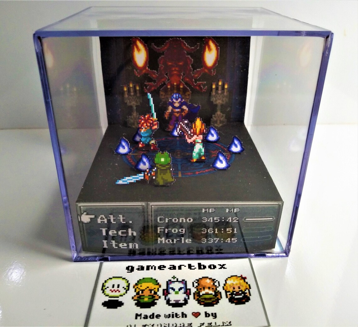 Chrono Trigger magus Battle 3D Cube Diorama - Etsy