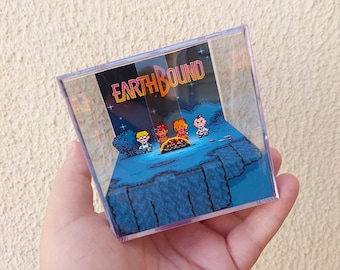 Diorama Cube PDF Template Earthbound ness's House SNES - Etsy