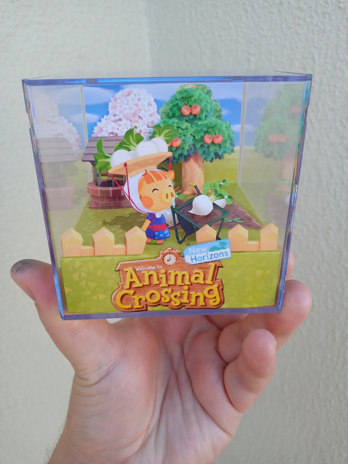 Animal Crossing New Horizons 3D Cube Diorama | Etsy