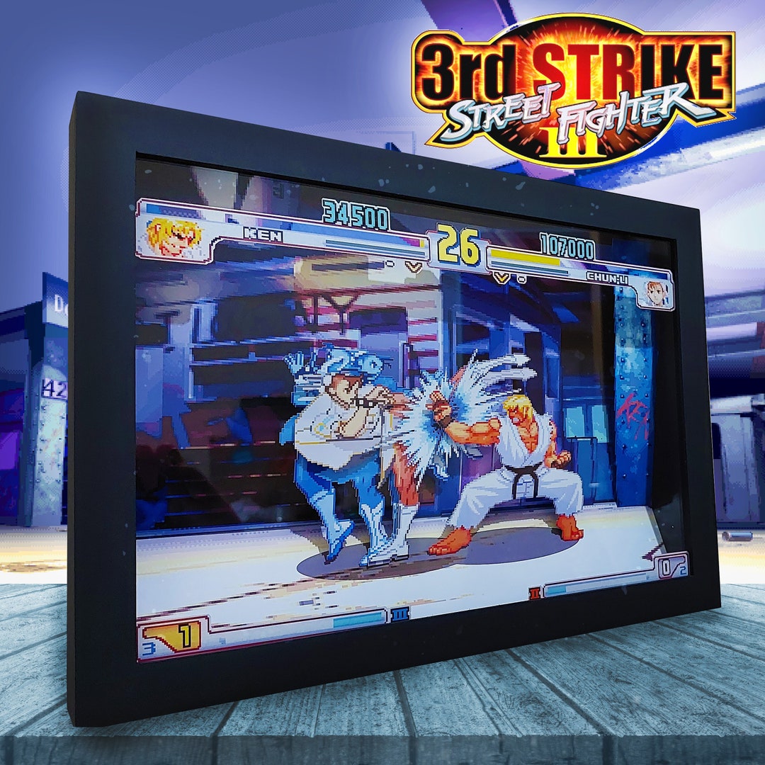 Street Fighter 3rd - EVO Moment 37 - 3D Shadowbox - Etsy