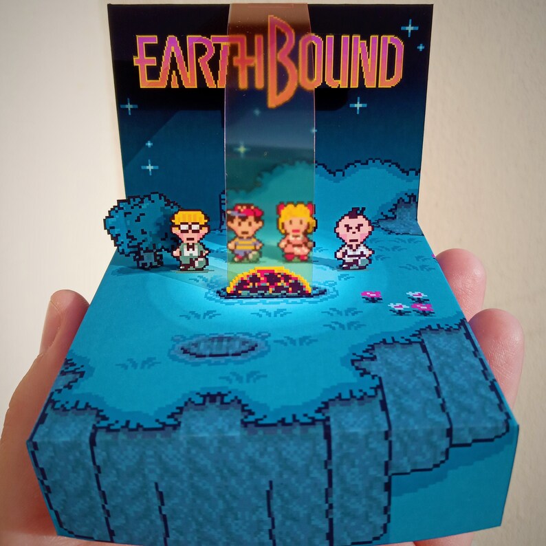 Earthbound 3D Cube Diorama - Etsy
