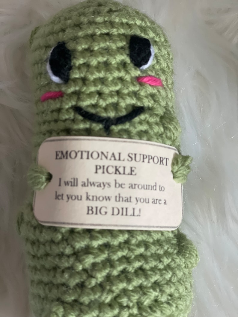 Emotional Support Pickle - Etsy