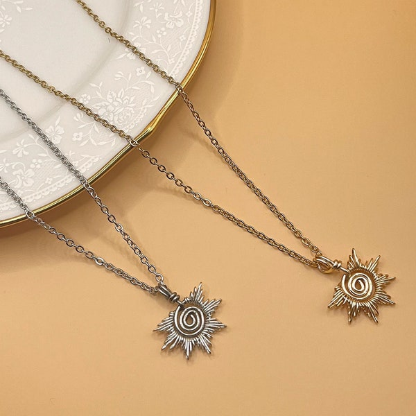 Sun Necklace - Etsy