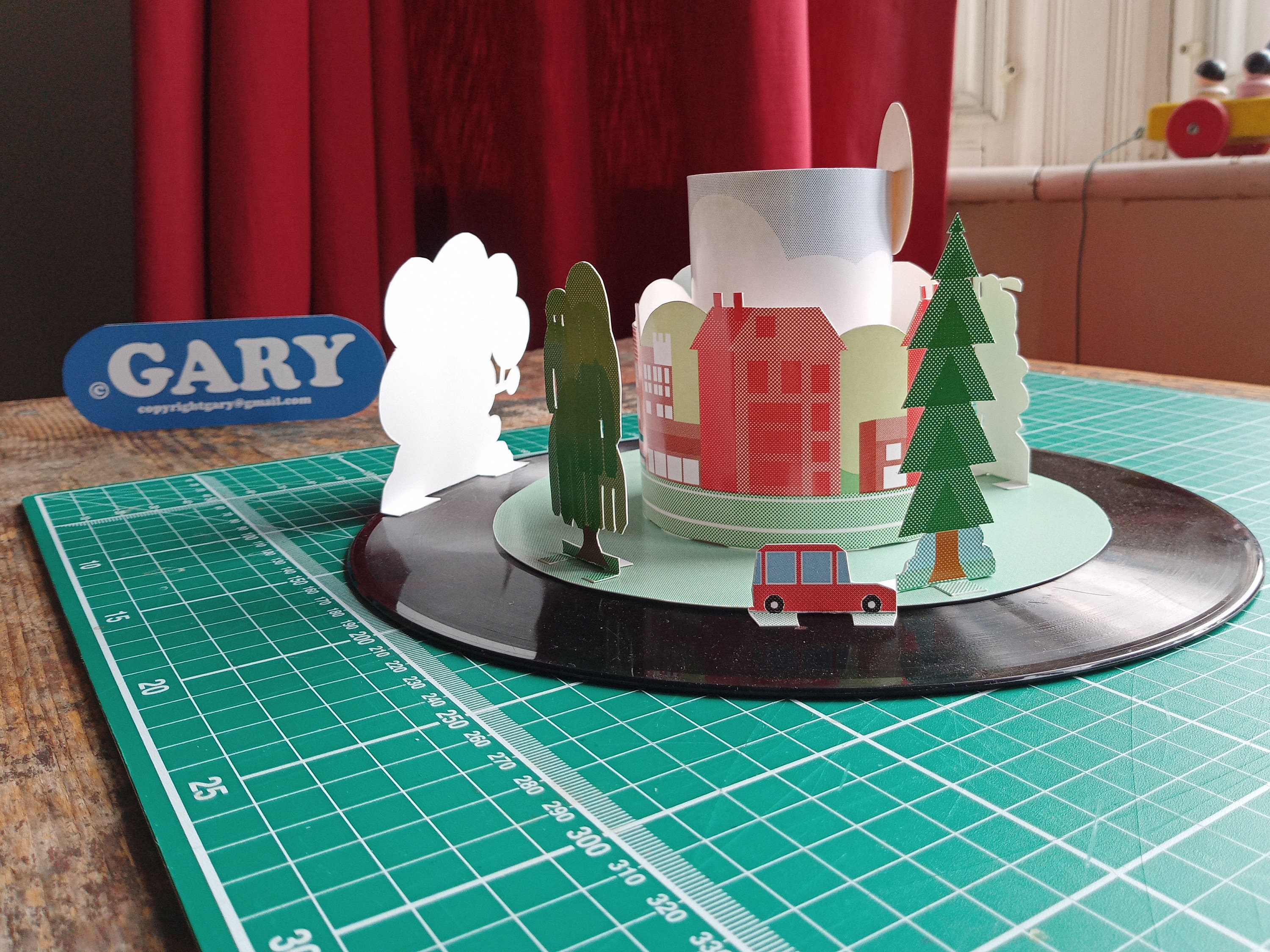 180 Degree Spinning Diorama Print/paper Model Kit. by - Etsy