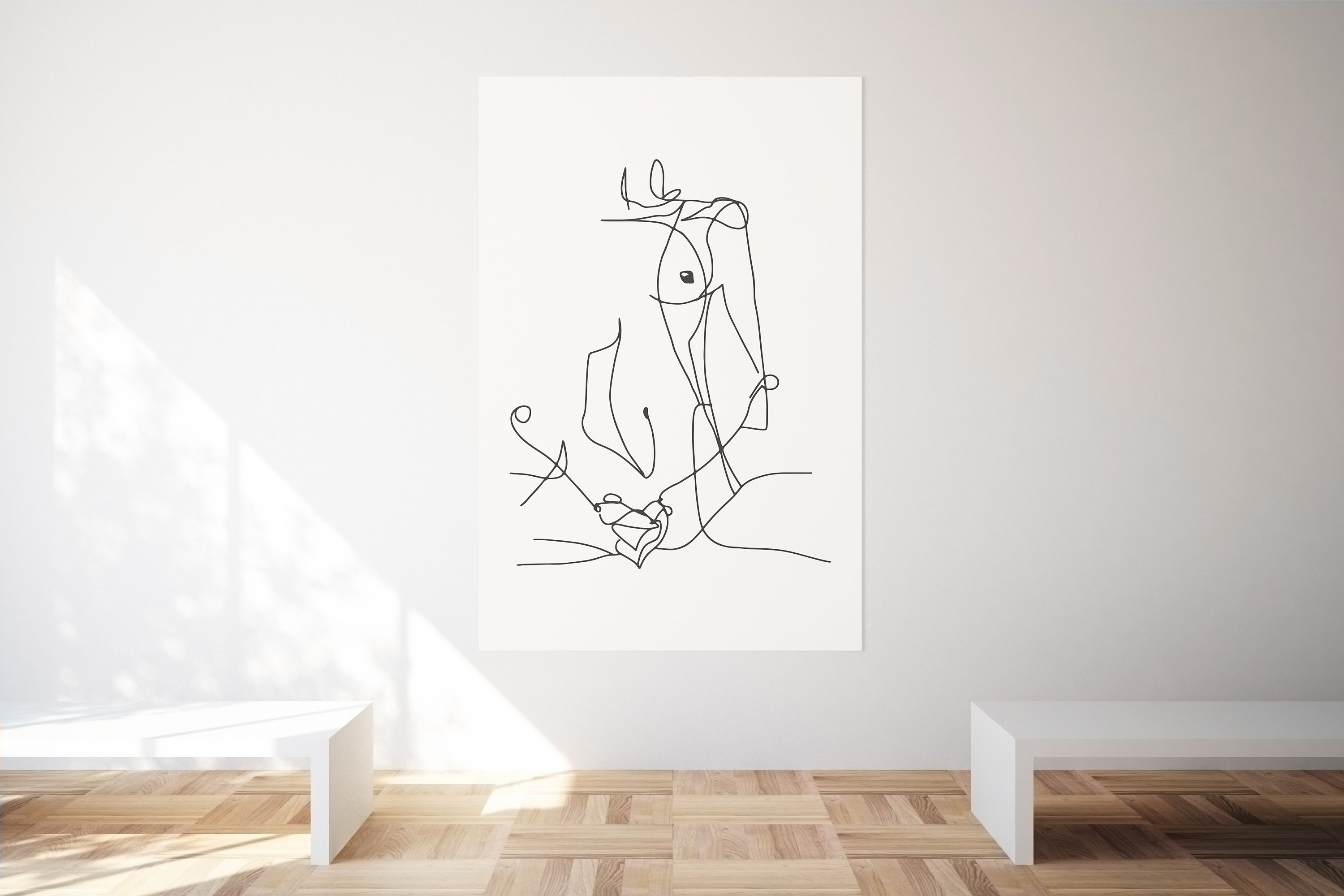 Printable Body Line Art, Woman Art Print, Figure Art Prints, Minimalist ...