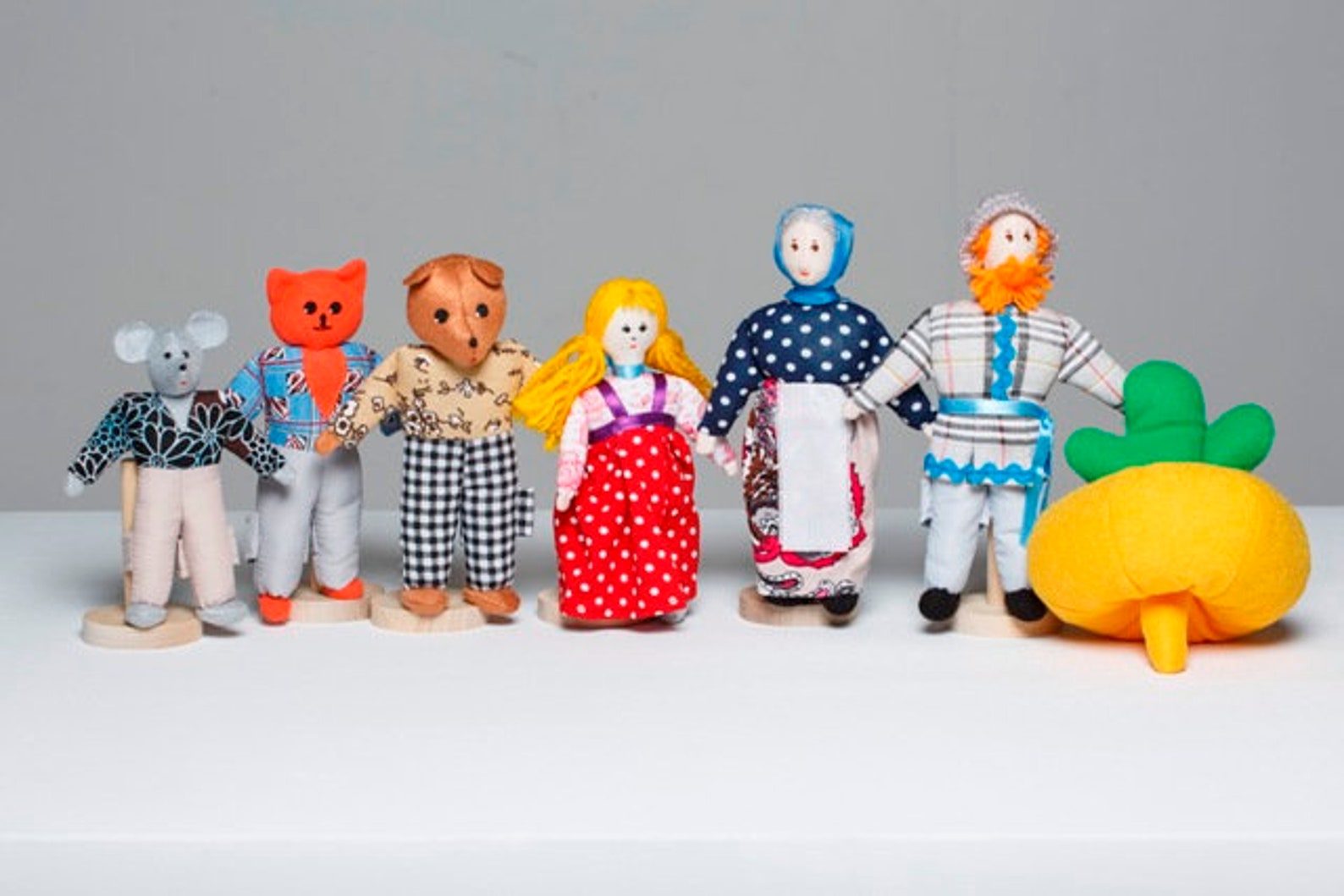 Puppet Theater Repka Russian Fairy Tale Soft Dolls Fine Motor | Etsy