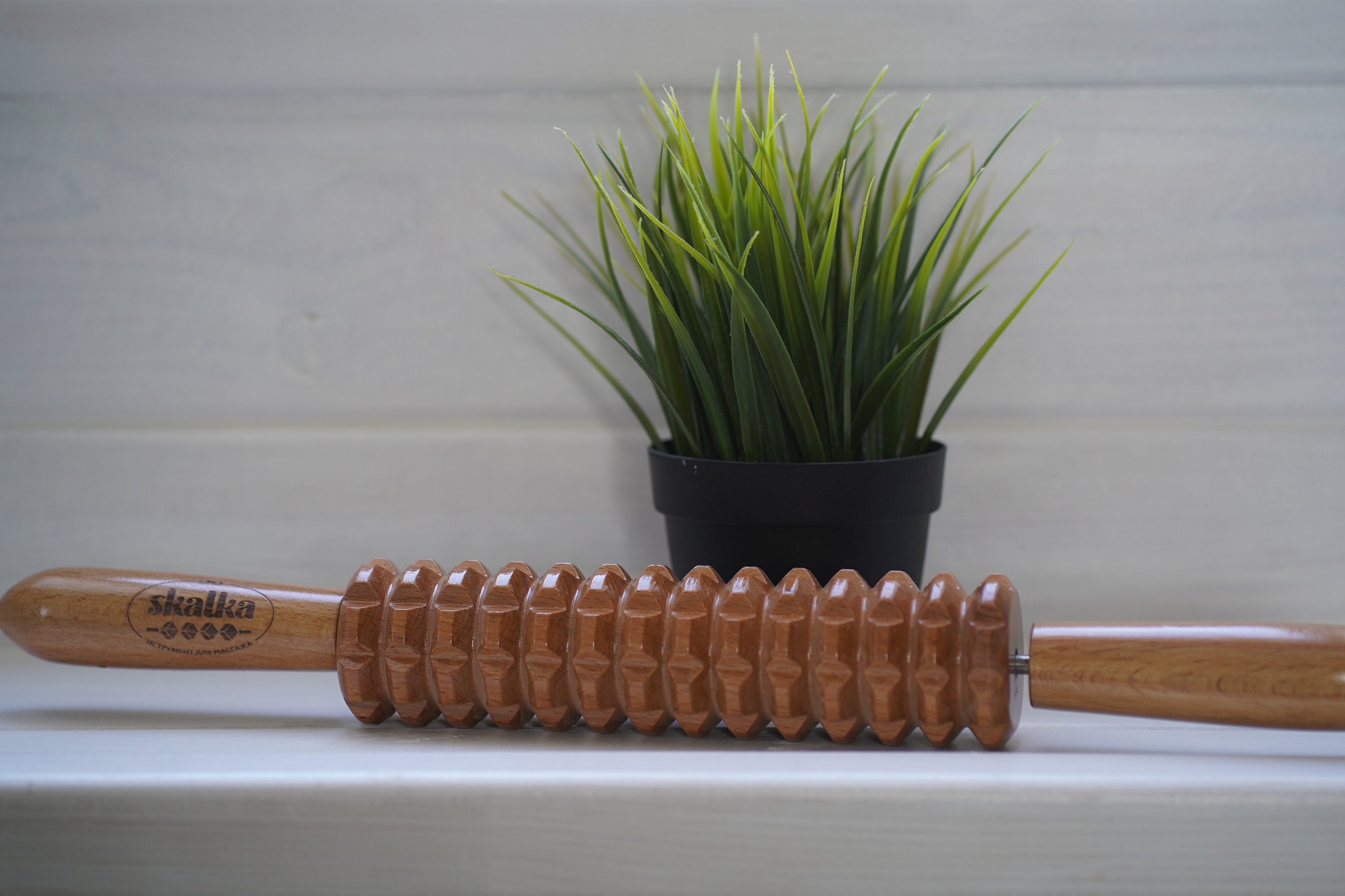Wooden Massager Rolling Pin Anti Cellulite Roller Massager Etsy