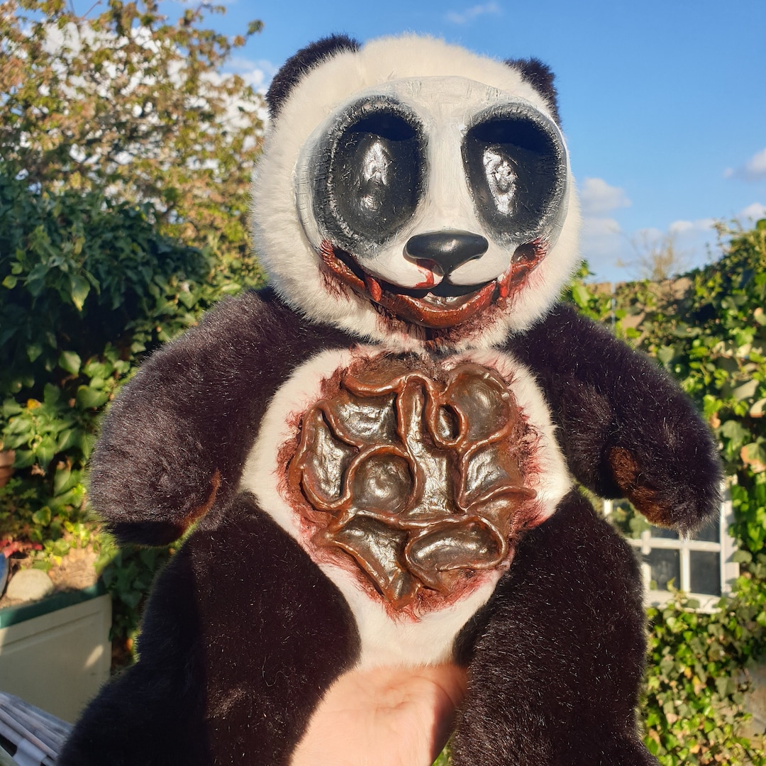 Panda Horror Clay Face Plush Teddy Bear - Etsy