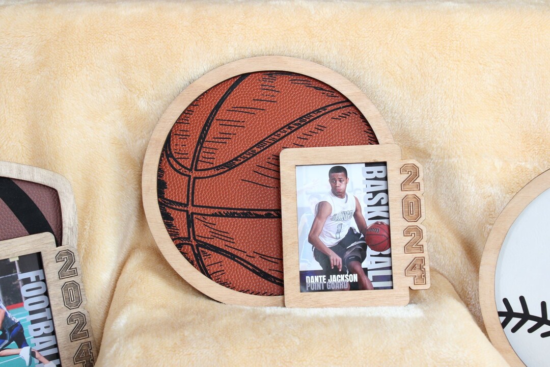 Basketball Picture Frame With Realistic Texture, Youth Sports Trading ...