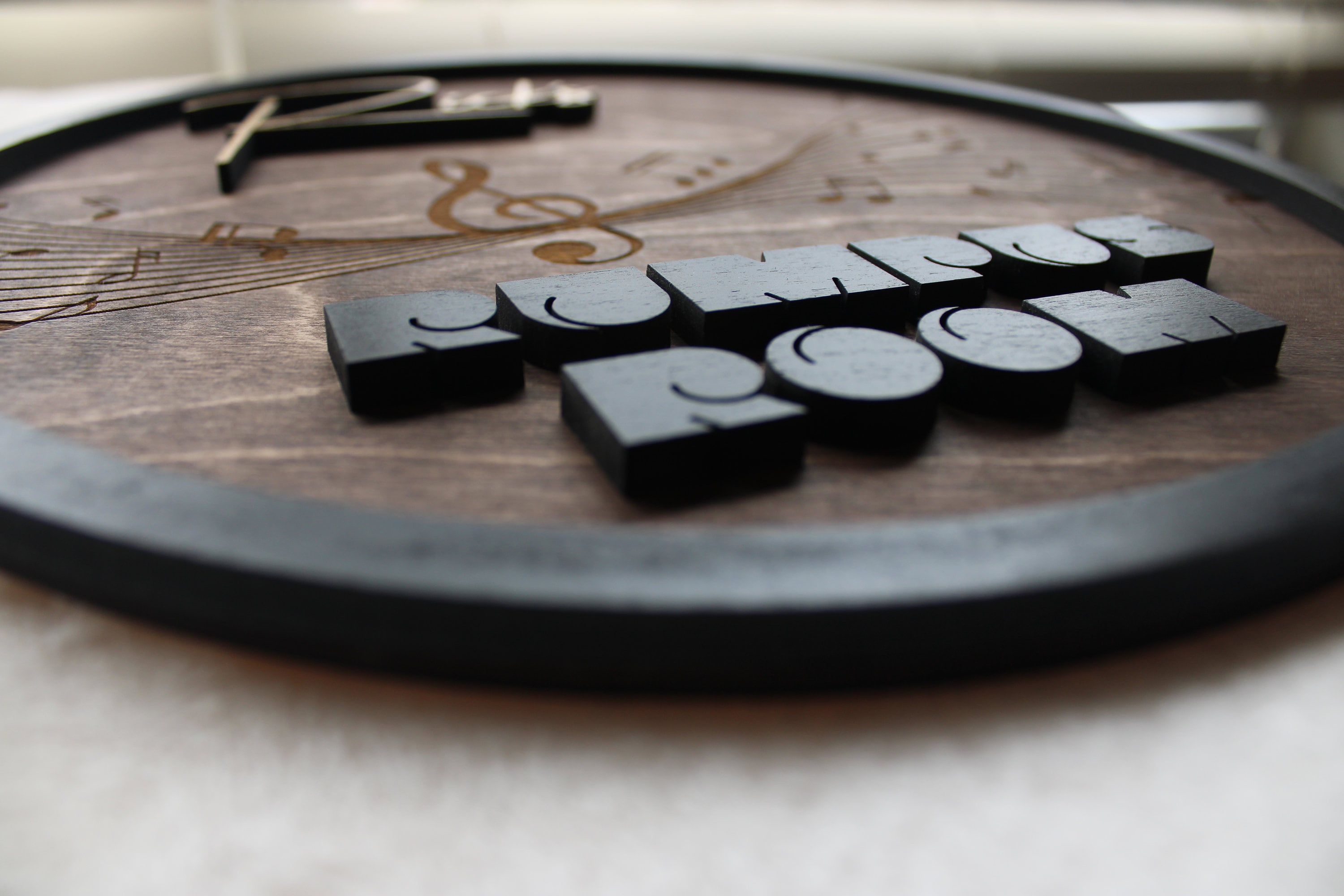 Personalized Music Room Sign, Wine Barrel-style Wood Wall Decor, Custom ...