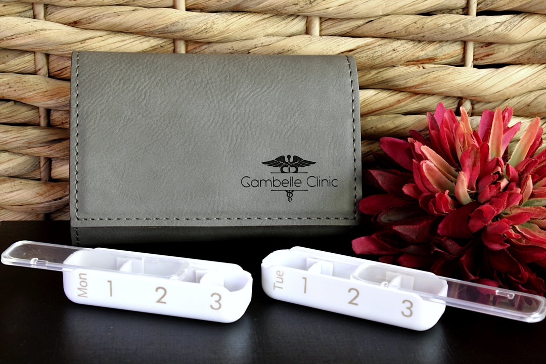 Promotional Product: Custom Branded 7-day Pill Case Engraved With Your ...