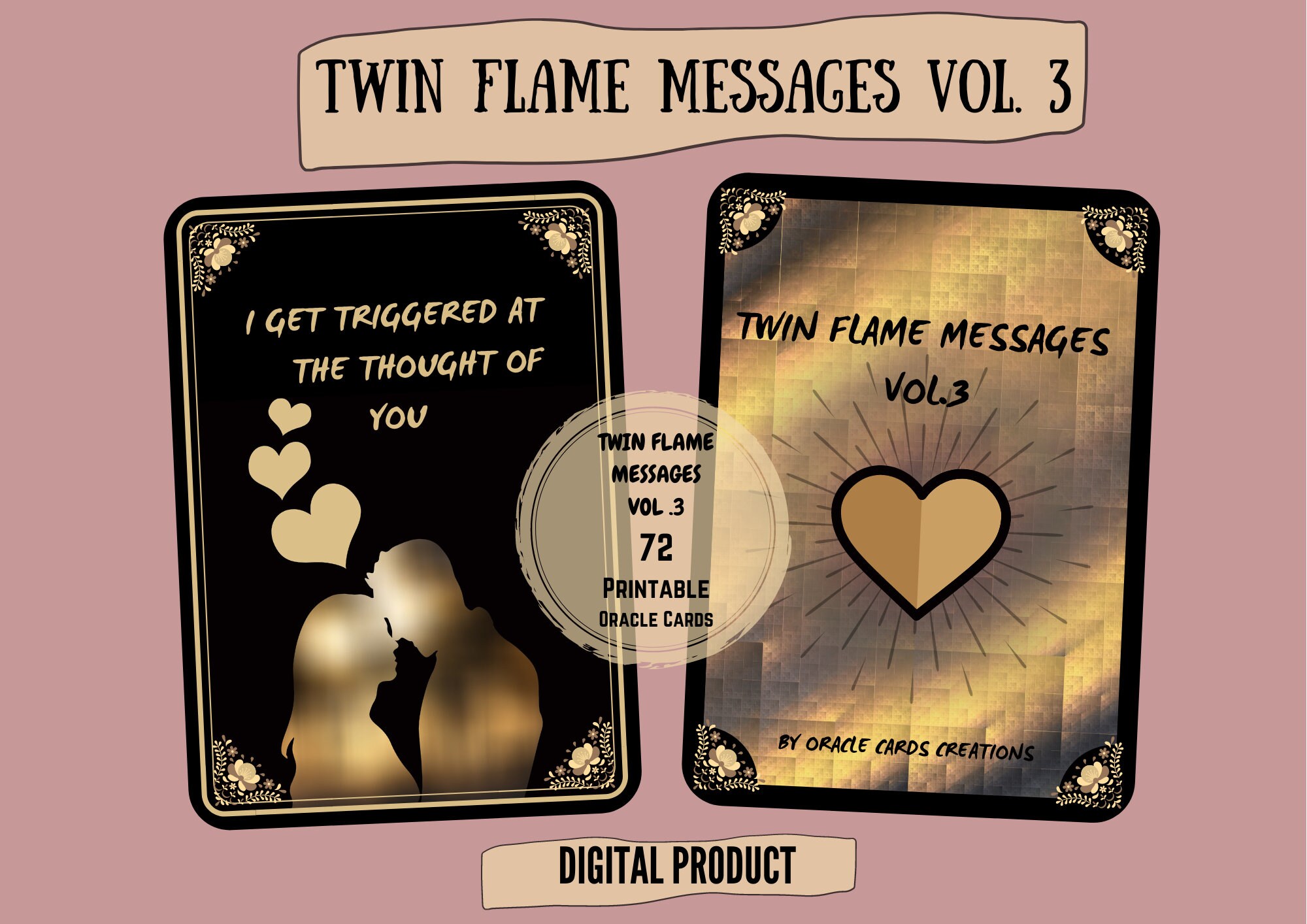 SALE 216 Twin Flame Messages BUNDLE of 3x PRINTABLE Digital | Etsy