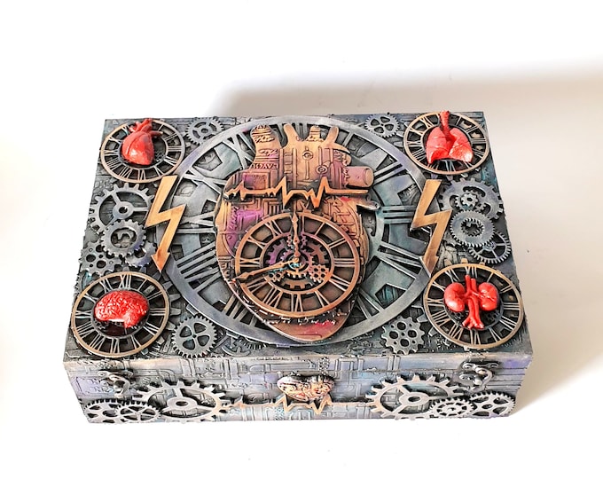 Exclusive Large Steampunk Medicine Cabinet, First Aid Cabinet ...