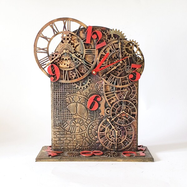 Steampunk Clock - Etsy