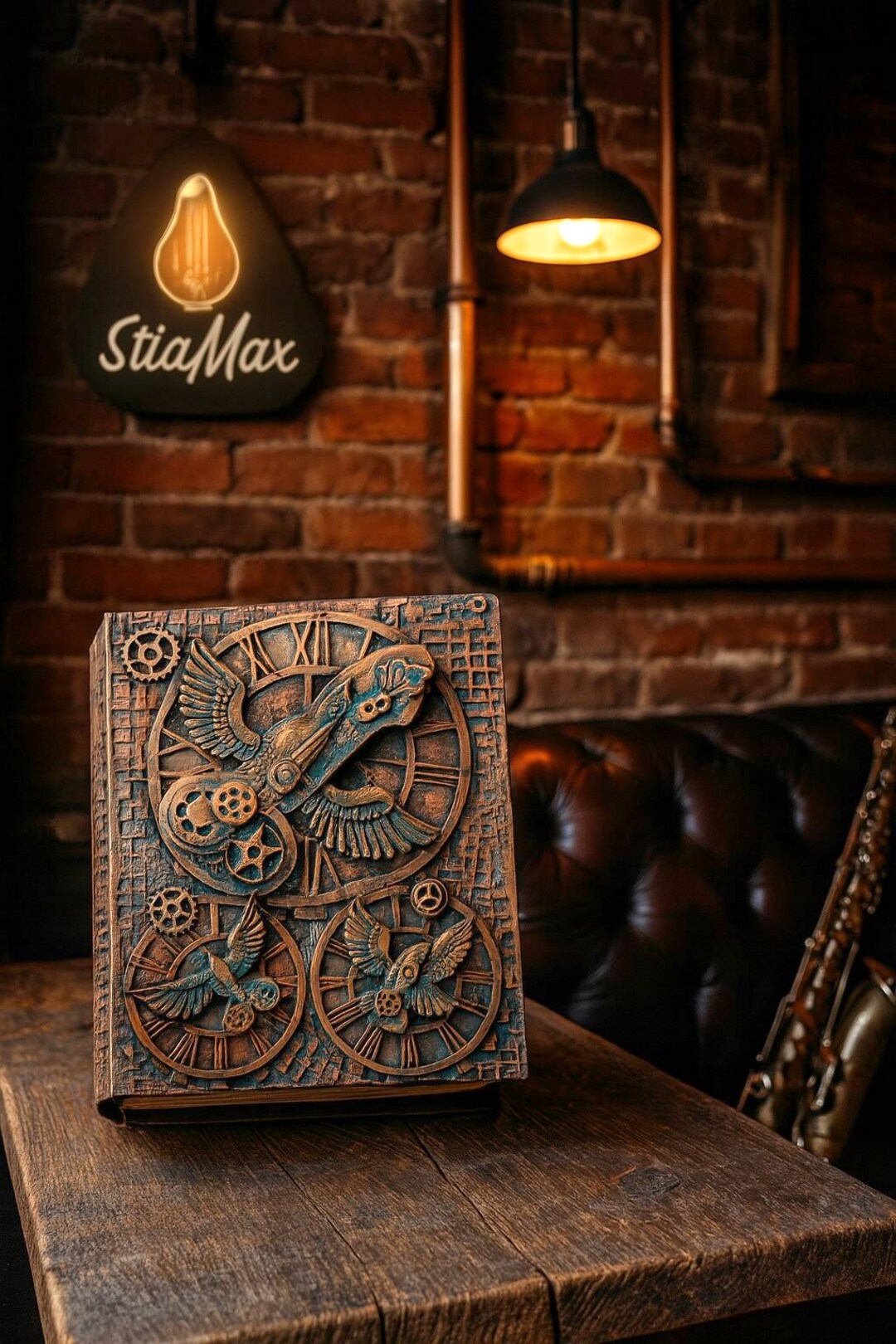 Steampunk Decor Book Box: Wooden Gift Box for Him - Etsy