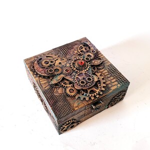 Exclusive Steampunk Money Gift Box, Bank Note Box, Wooden Gift Box ...