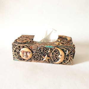 Exclusive Steampunk Tissue Box, Handkerchief Dispenser, Practical ...