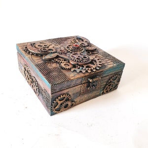 Exclusive Steampunk Money Gift Box, Bank Note Box, Wooden Gift Box ...