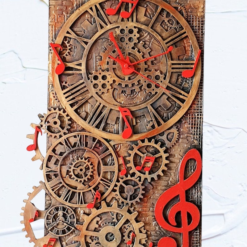 Steampunk Wall Clock - Etsy