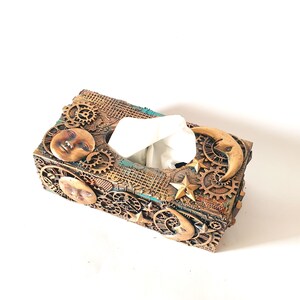 Exclusive Steampunk Tissue Box, Handkerchief Dispenser, Practical ...