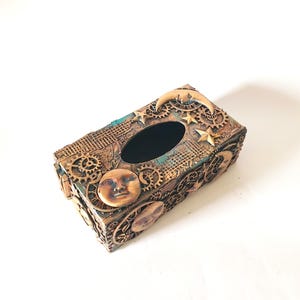 Exclusive Steampunk Tissue Box, Handkerchief Dispenser, Practical ...