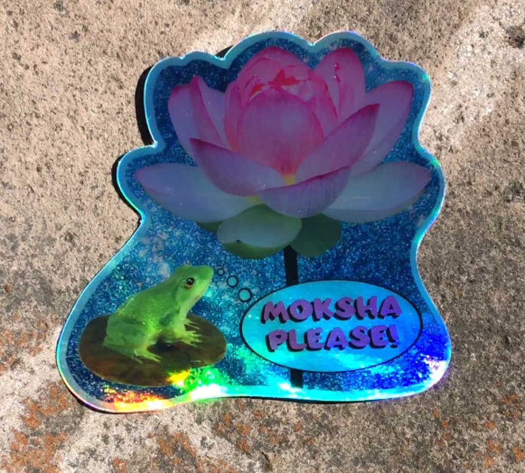 Moksha/liberation - Holographic Glossy Vinyl Sticker - 3.5" X 3.5" - Etsy