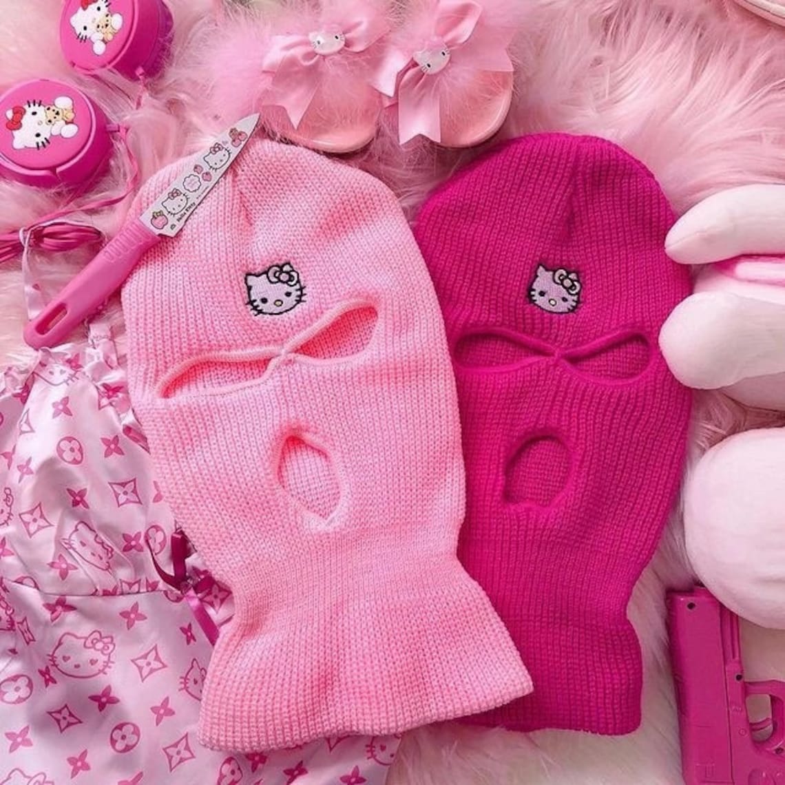Hello Kitty Ski Mask - Etsy