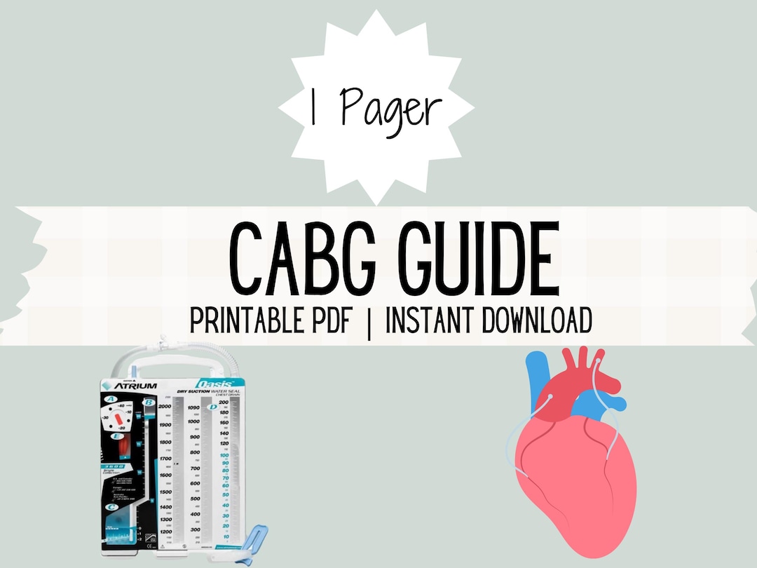 CABG Coronary Artery Bypass | ICU Nursing Notes | Critical Care Study ...
