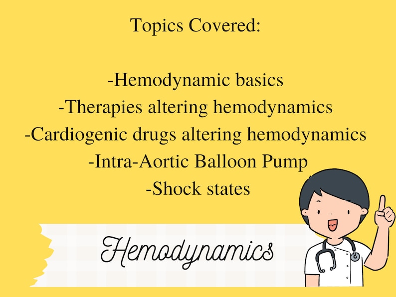 Hemodynamics Critical Care Notes | CVICU Study Guide | ICU Nursing ...