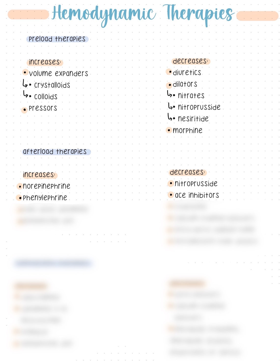 Hemodynamics Critical Care Notes | CVICU Study Guide | ICU Nursing ...