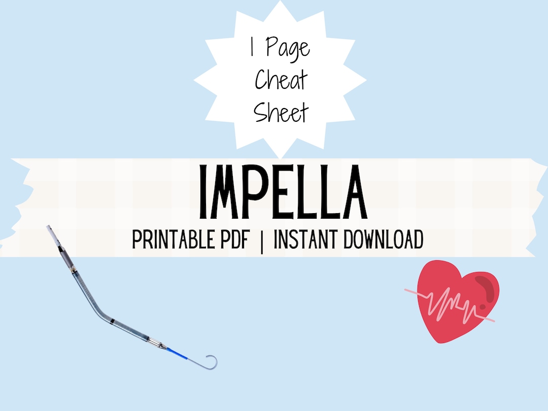 Impella Device Nursing Notes | Critical Care Study Guide | ICU Cheat ...