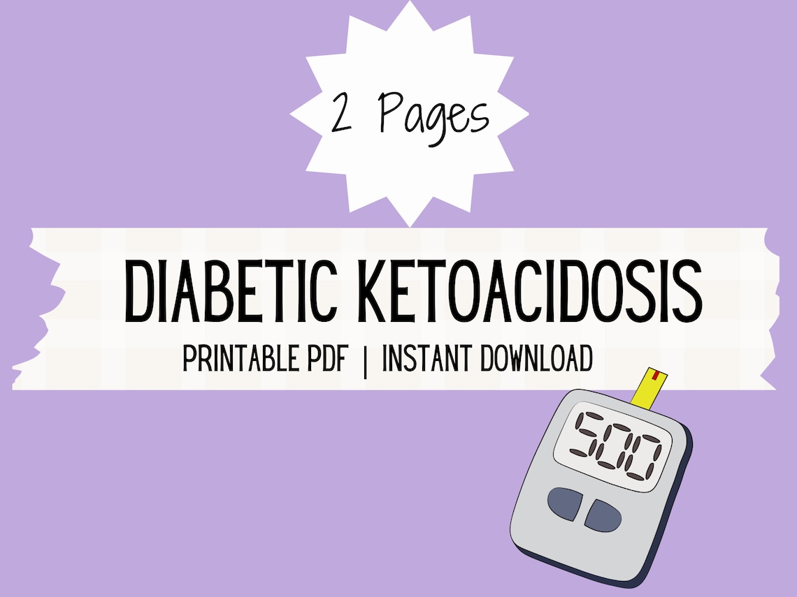 DKA Diabetic Ketoacidosis Digital Notes | ICU Nursing Notes Study Guide ...