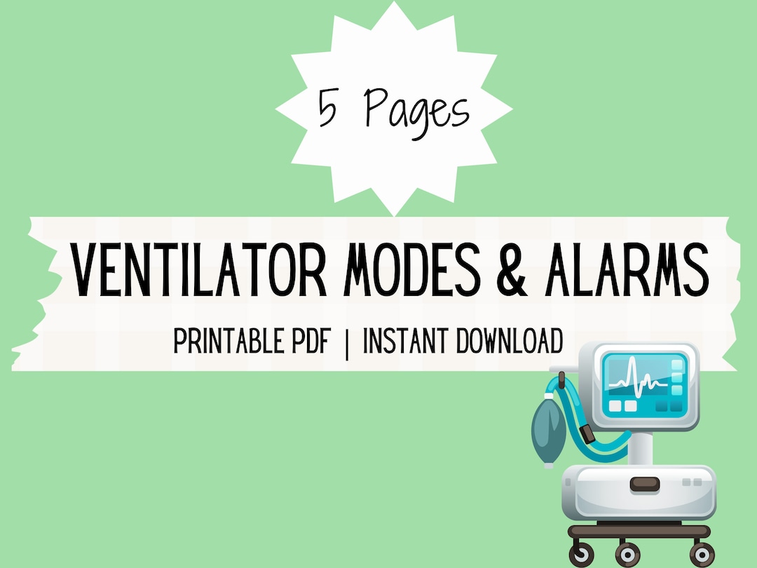 Mechanical Ventilation and Alarms Study Guide for Nurses | Critical ...