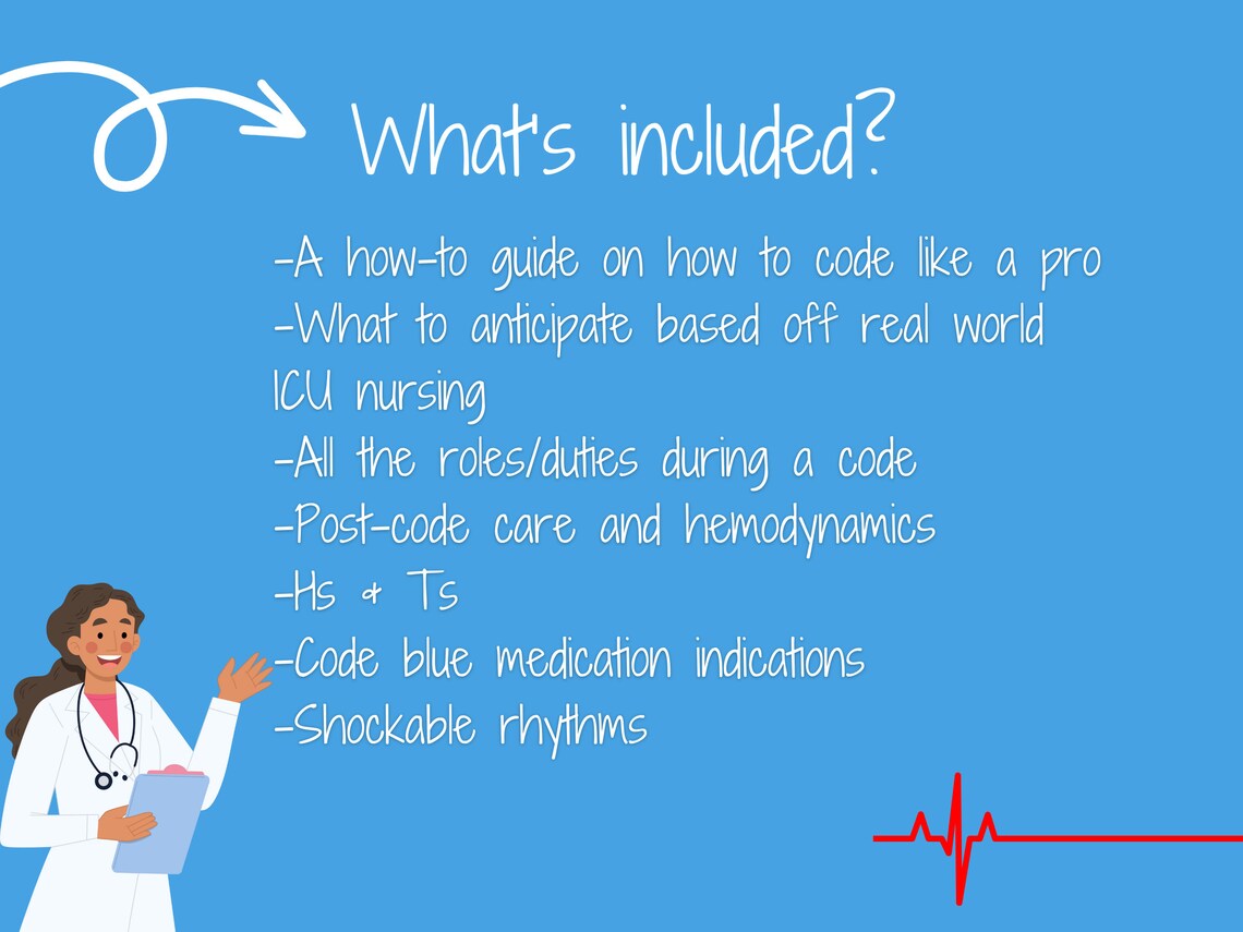 Code Blue ICU Nursing Study Guide | Critical Care Notes | Emergency ...
