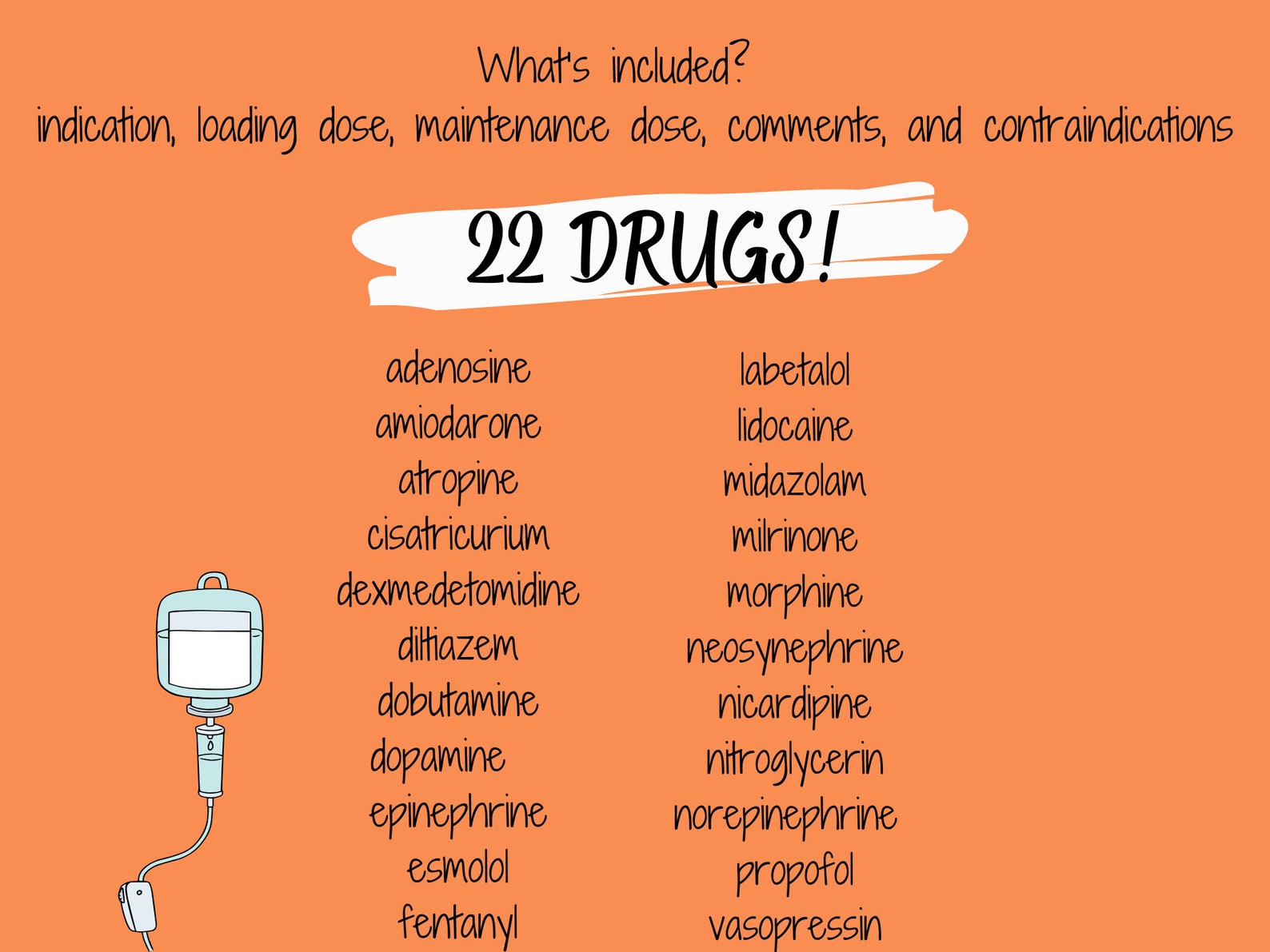 ICU Critical Care Drips | IV Infusions | Nursing Notes | Nursing School ...
