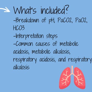 ABG Arterial Blood Gas Critical Care Notes, ICU Nursing Reference Sheet ...