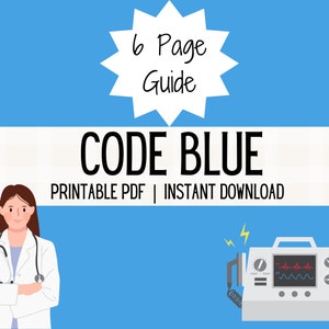 Code Blue ICU Nursing Study Guide | Critical Care Notes | Emergency ...