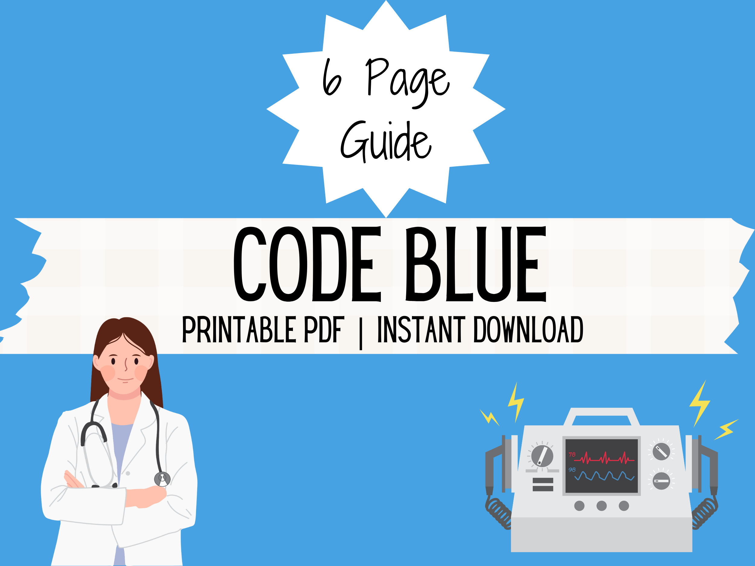 Code Blue ICU Nursing Study Guide | Critical Care Notes | Emergency ...