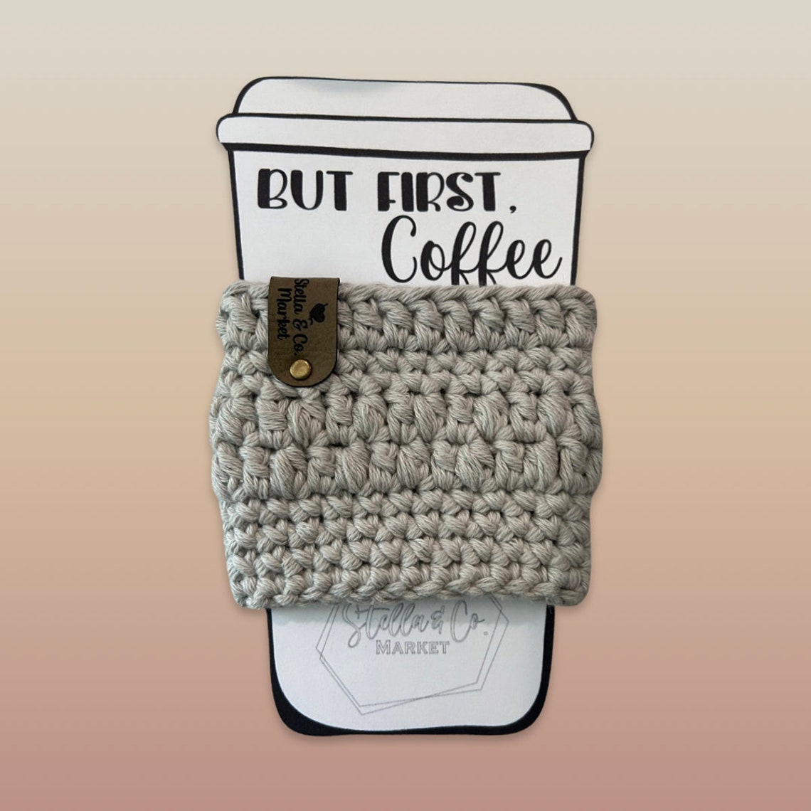 Crocheted Coffee Cozy - Etsy